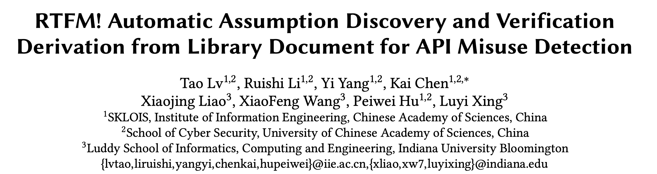 【论文笔记】RTFM! Automatic Assumption Discovery and Verification Derivation ...